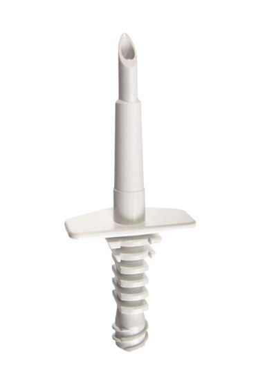 Plastic Medical Non-vented IV Spike with Female Luer Lock